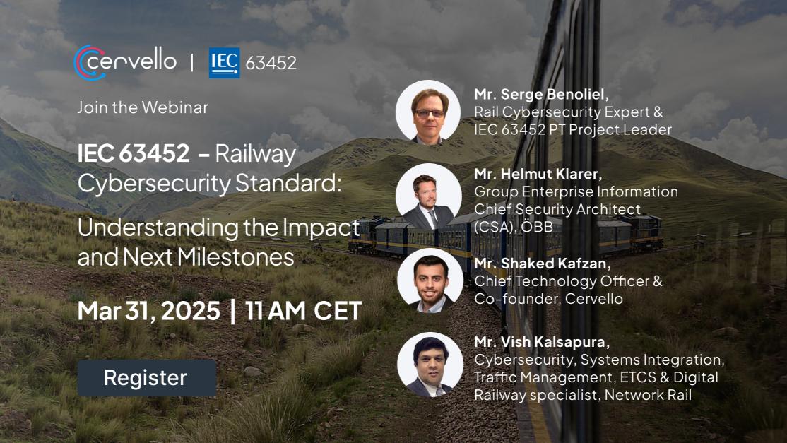 IEC 63452 – The Future of Railway Cybersecurity | Cervello